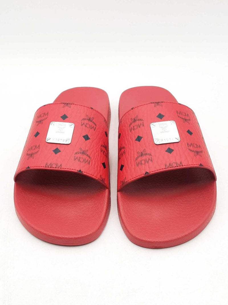 Mcm Monogram Visetos Slides In Red Size 43 Eb0924ixsa – Max Pawn