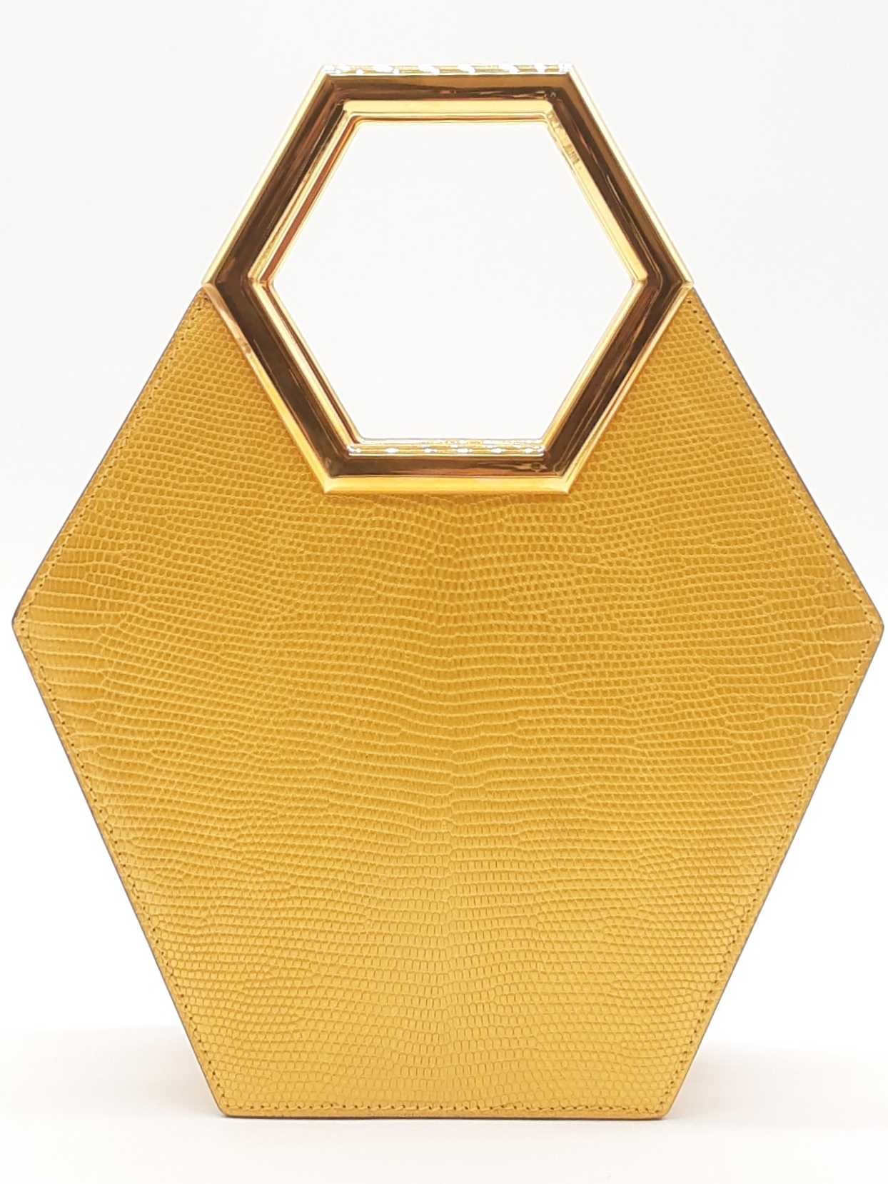 Cartier 150th Anniversary Hexagonal Art Deco Lizard Skin Bag Eb1225ocr ...